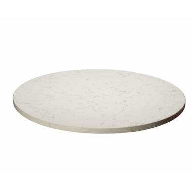 Cafe Tables Quartz Round Beveled Edge Table Top & Reviews | Wayfair