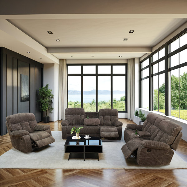 Wildon Home® Nausica 3 - Piece Living Room Set | Wayfair