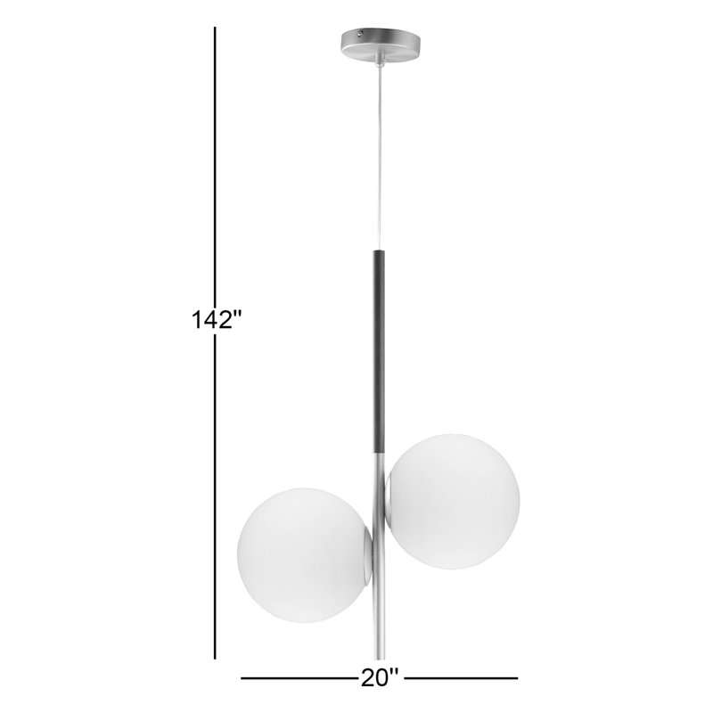 AllModern Drake 2 - Light Statement Globe Pendant & Reviews | Wayfair