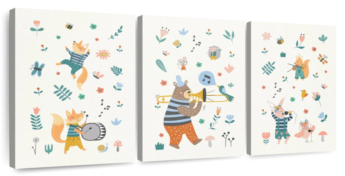 Zoomie Kids 'Scandinavian Musical Animals | Wayfair