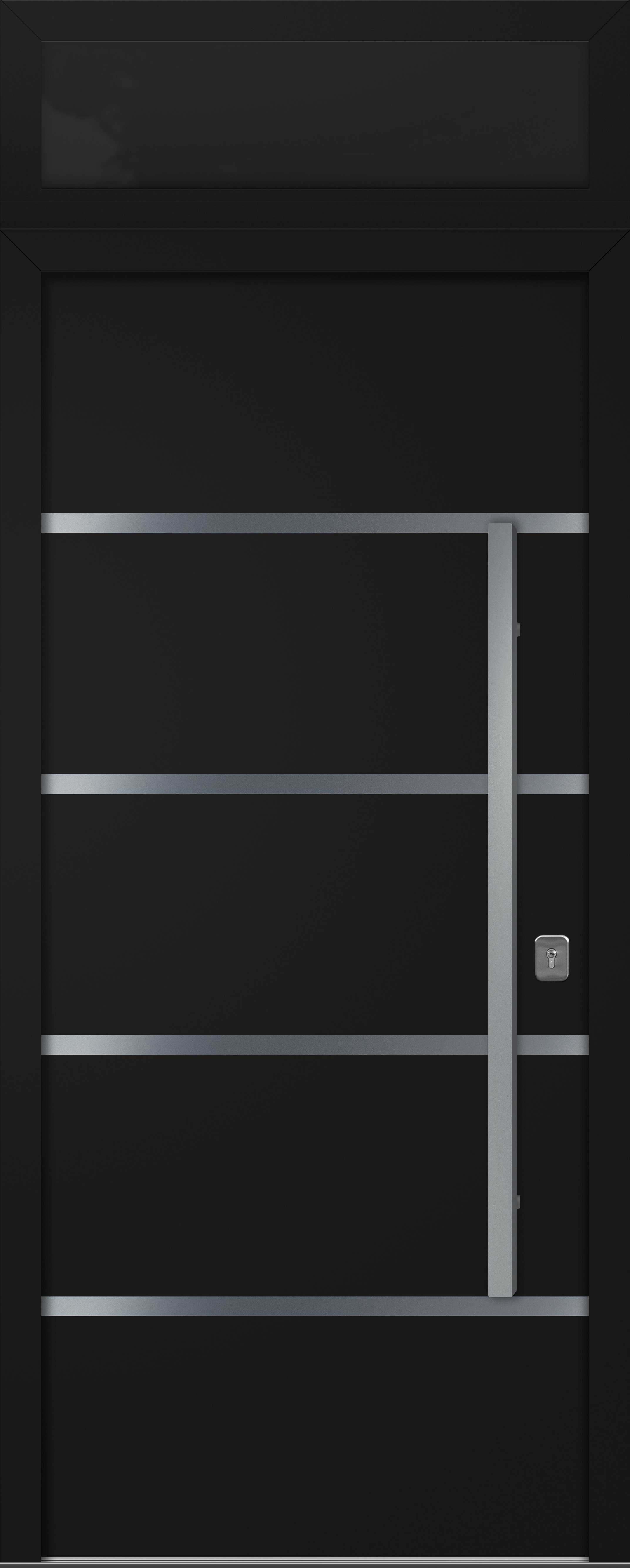 Nova Hardware Modern Exterior Entry Steel Door 36in x 80in - Inox S3 ...