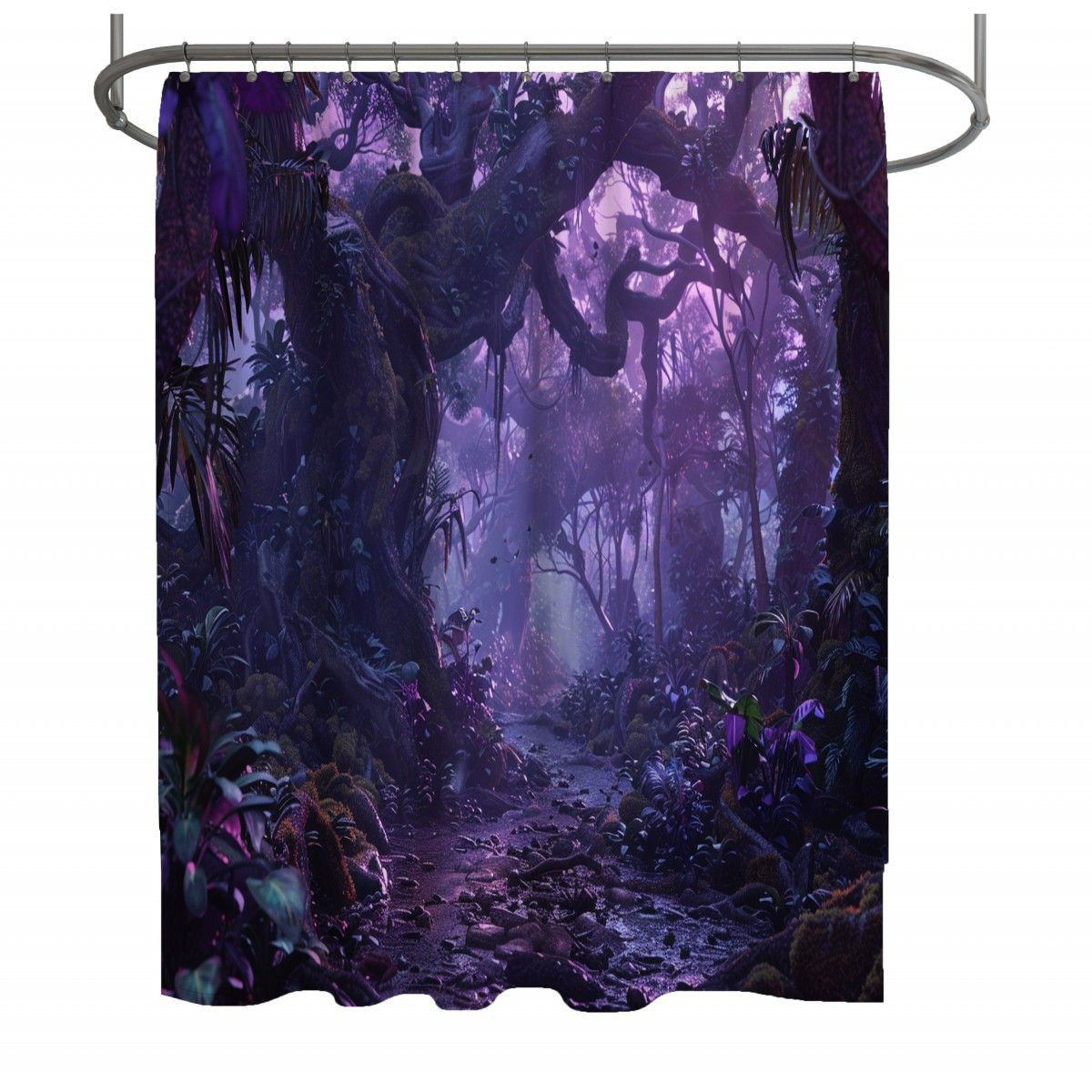 VisionDecor Enchanted Shower Curtain - Fantasy Bathroom Decor | Wayfair