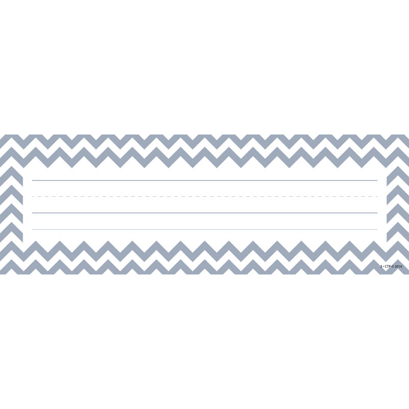 Creative Teaching Press Chevron Solids Name Plates Set | Wayfair