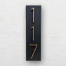 Third Garage Woodwork Modern Wood Address Plaque with Floating Numbers ...