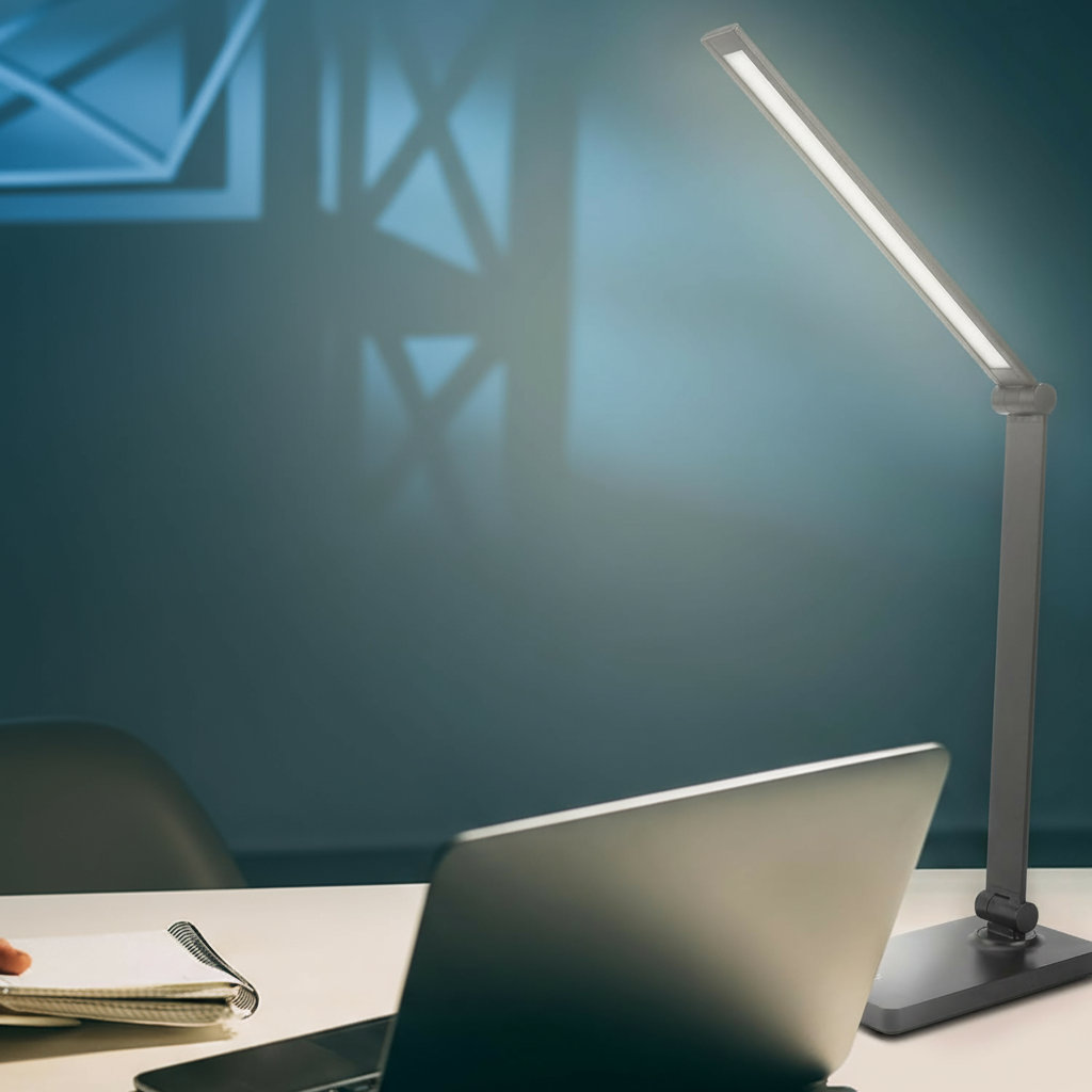 Latitude Run® Touchscreen LED Eye-Protection Desk Lamp With 3 ...