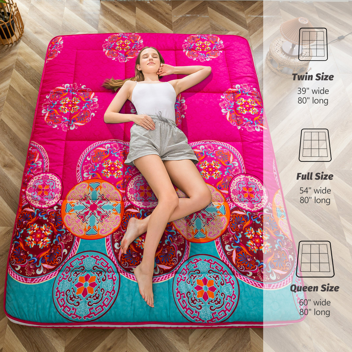 Bungalow Rose 4" BOHO Japanese Futon Mattress | Wayfair