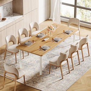 George Oliver 78.74-Inch Extra Long Dining Table for 6 to 8 | Wayfair