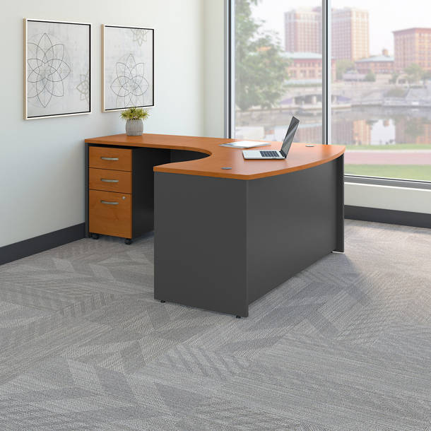 Latitude Run® L-Shape Wood Reception Desk & Reviews | Wayfair