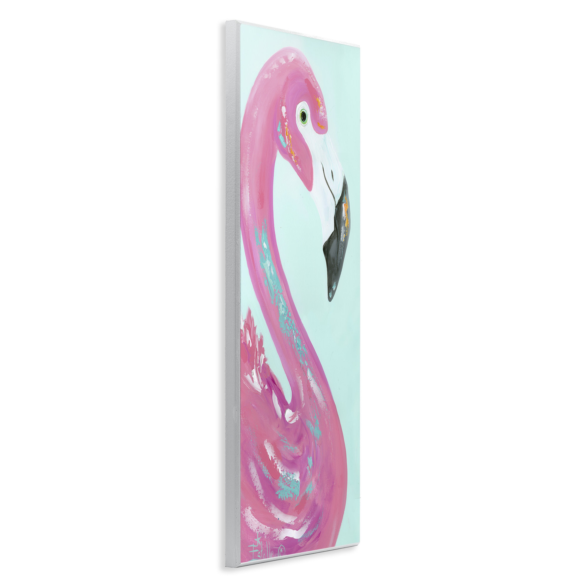 Stupell Industries Odd Flamingo Portrait Wall Plaque Art by Estelle ...