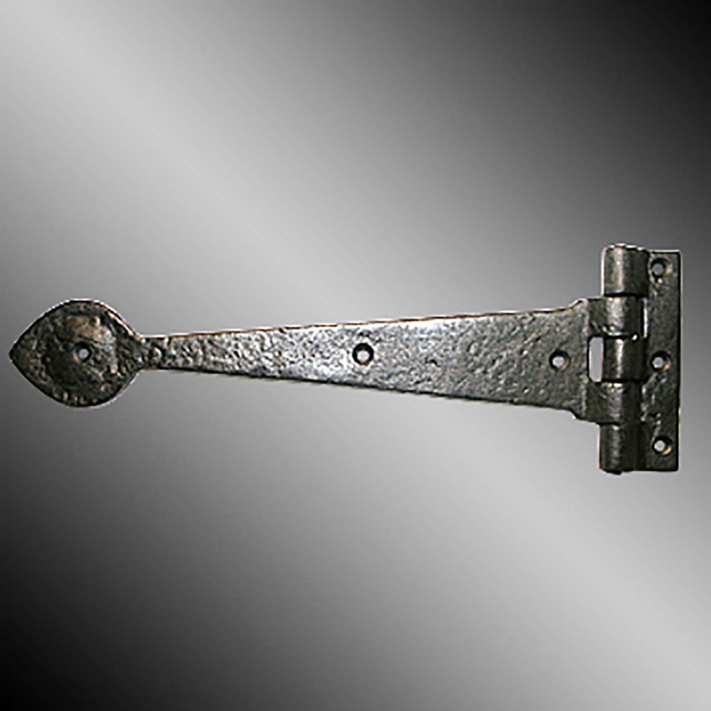 The Renovators Supply Inc. Heart Tip Textured Wrought Iron Strap Hinge ...