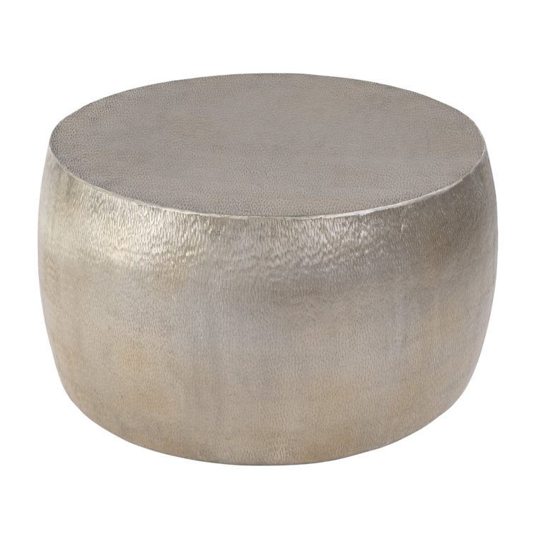 Everly Quinn Sahara 31.5 in. W RoundStainless Steel Coffee Table | Wayfair