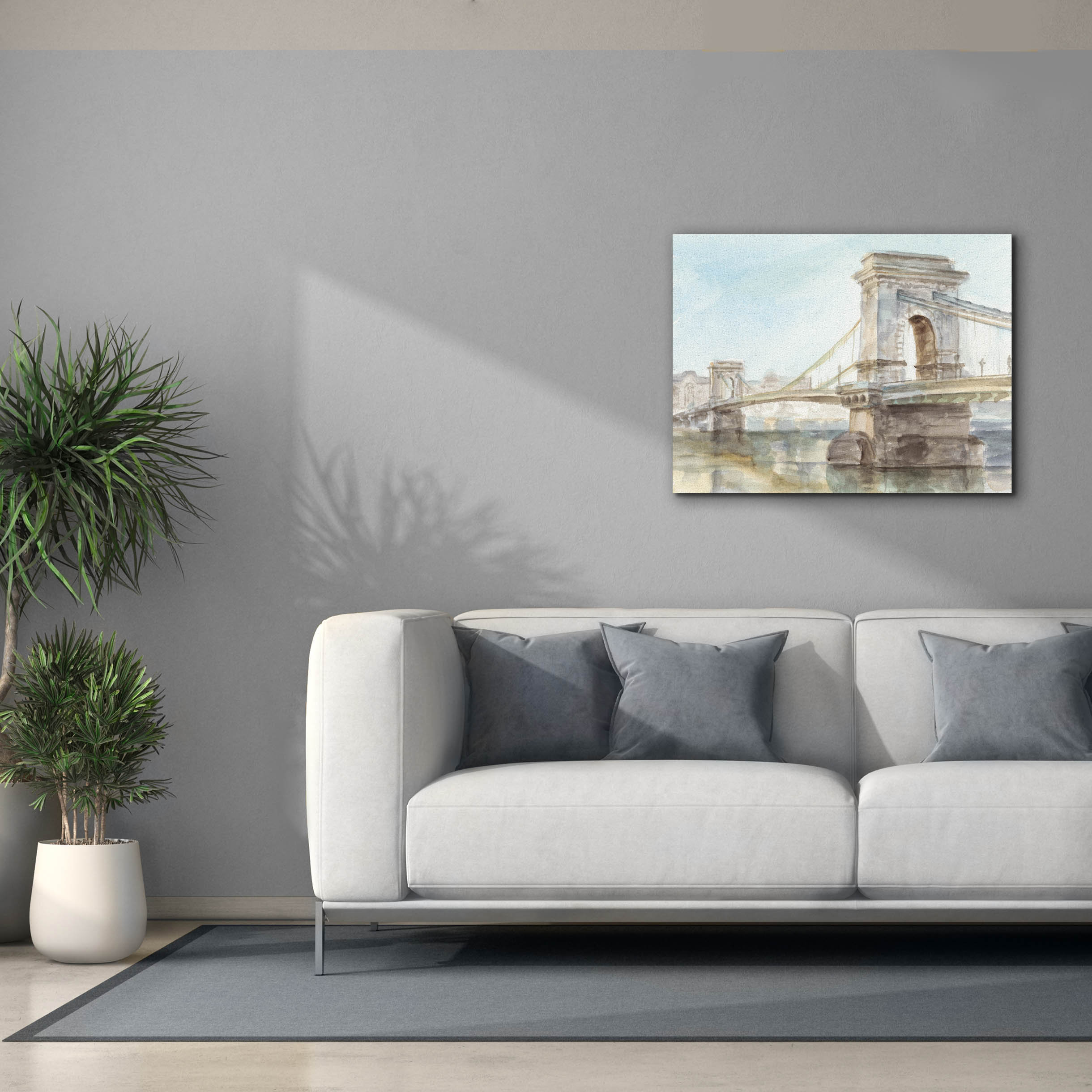 Lark Manor™ 'Iconic Watercolor Bridge 1' by Ethan Harper Canvas Wall ...