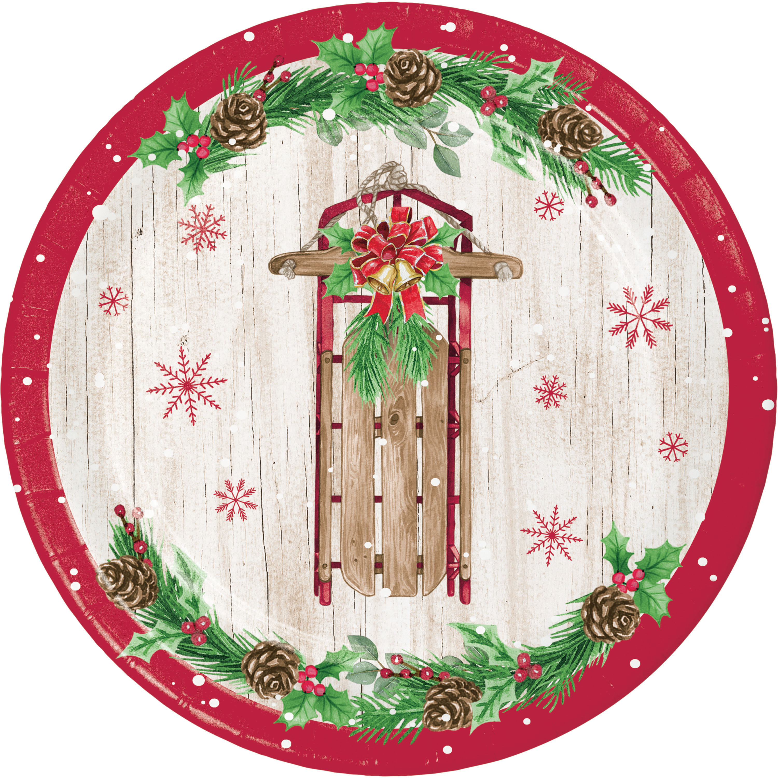 Creative Converting Vintage Christmas Dessert Plates, 24 ct | Wayfair