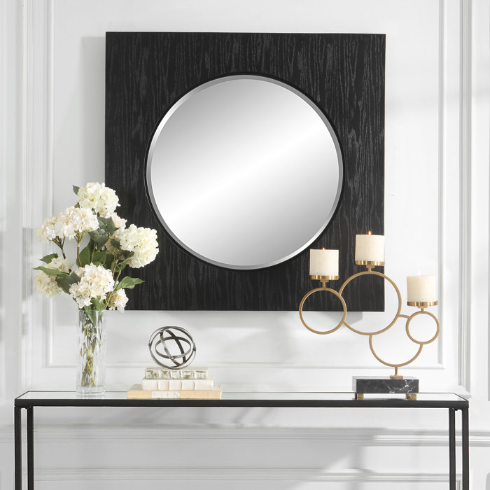 Latitude Run® Hillview Wood Panel Mirror | Wayfair