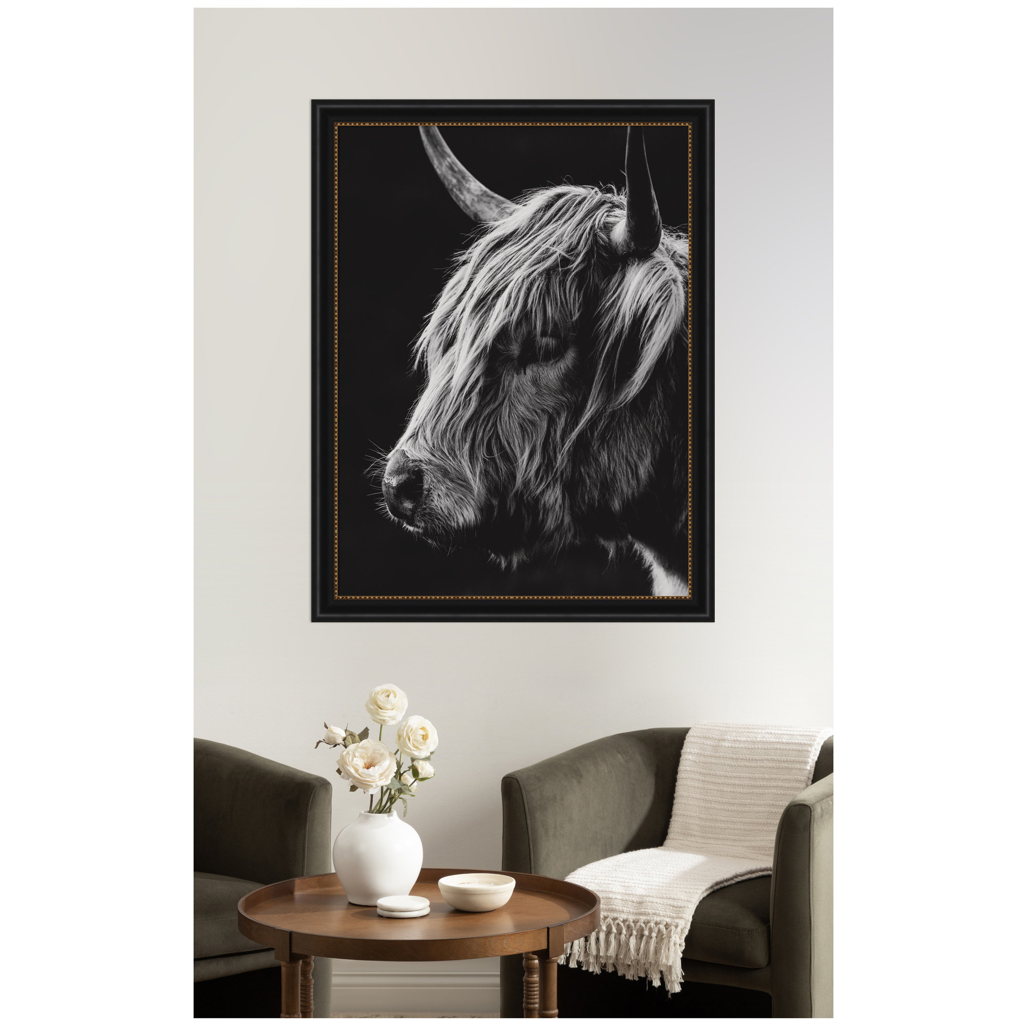 Lark Manor™ Scottish Highland Vertical by Trevoux Framed Wall Art Print ...