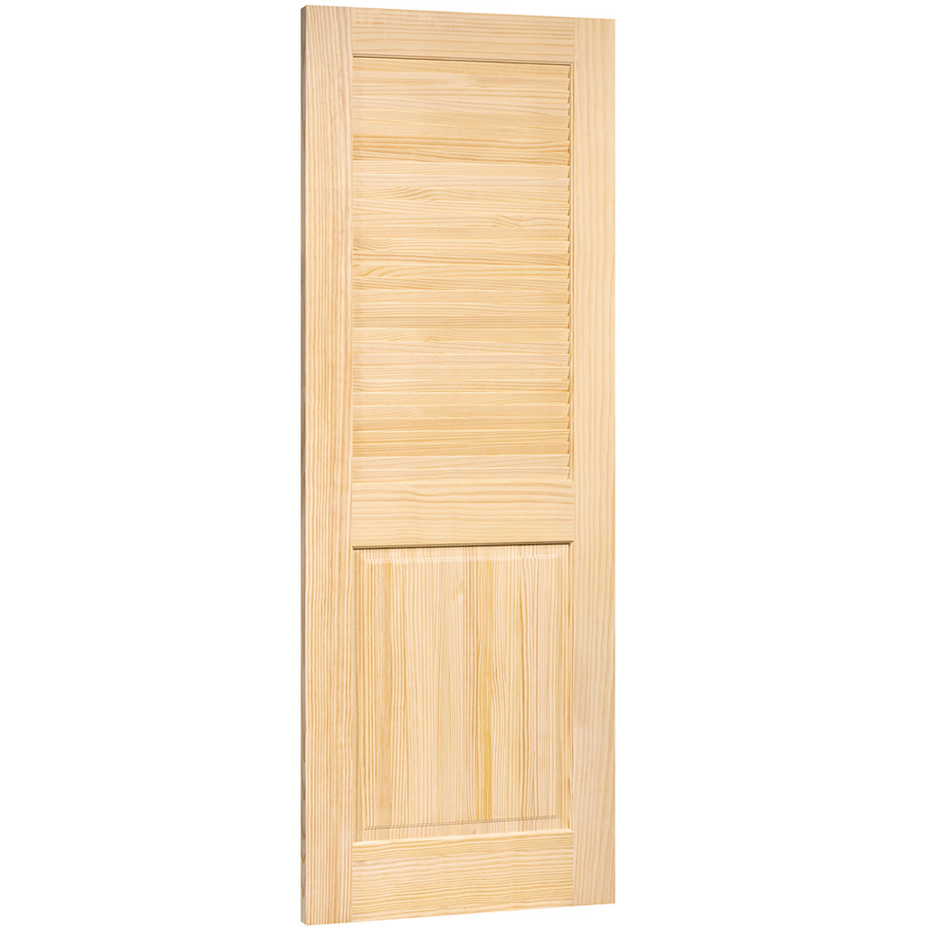 Kimberly Bay Porte standard à lamelles en bois massif sans finition et ...