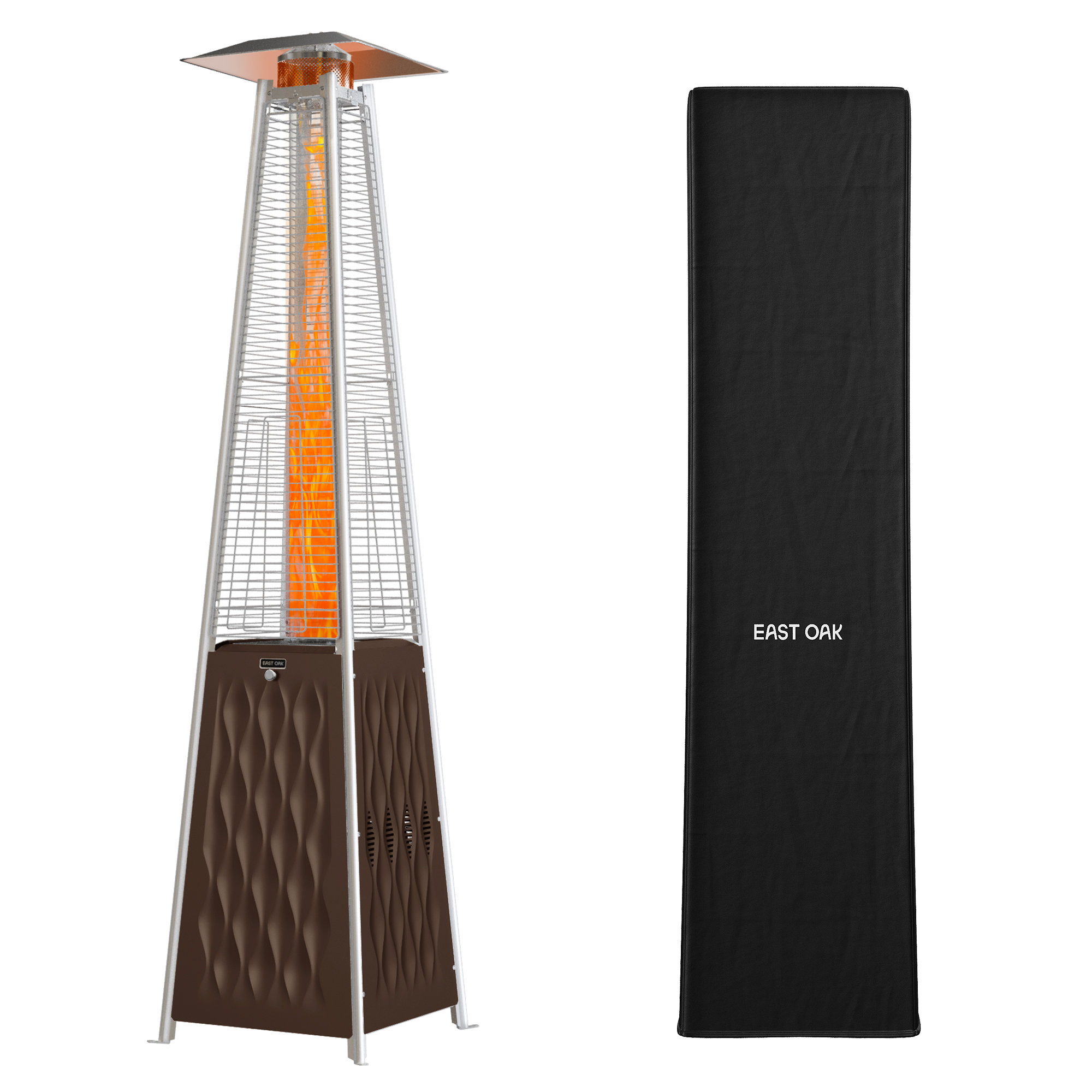 EAST OAK Pyramid Patio Heater Covers with 300D Oxford Fabric, Black ...