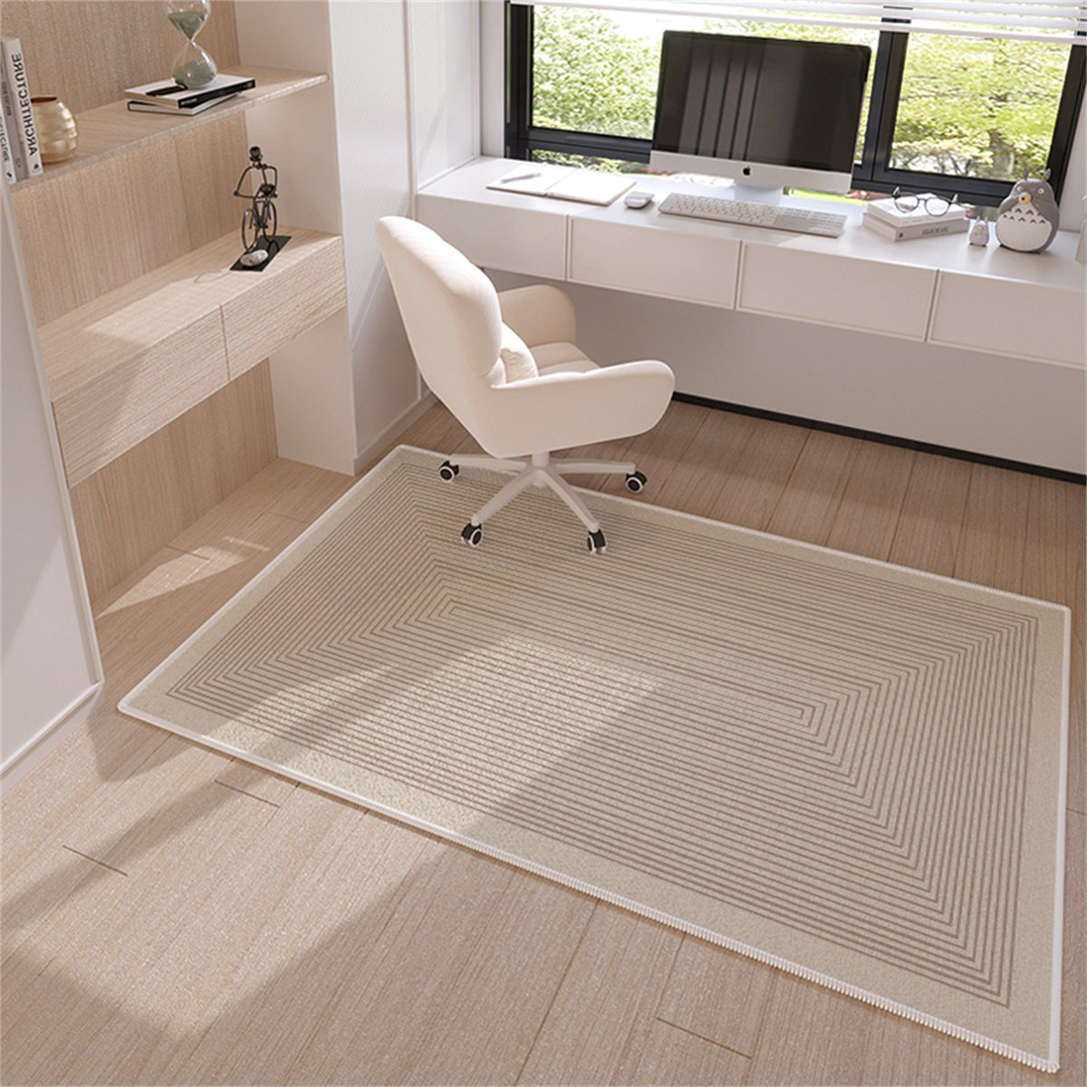 JINXI Study Room Carpet - Desk Chair Mat, High-End Bedroom Wood Floor ...