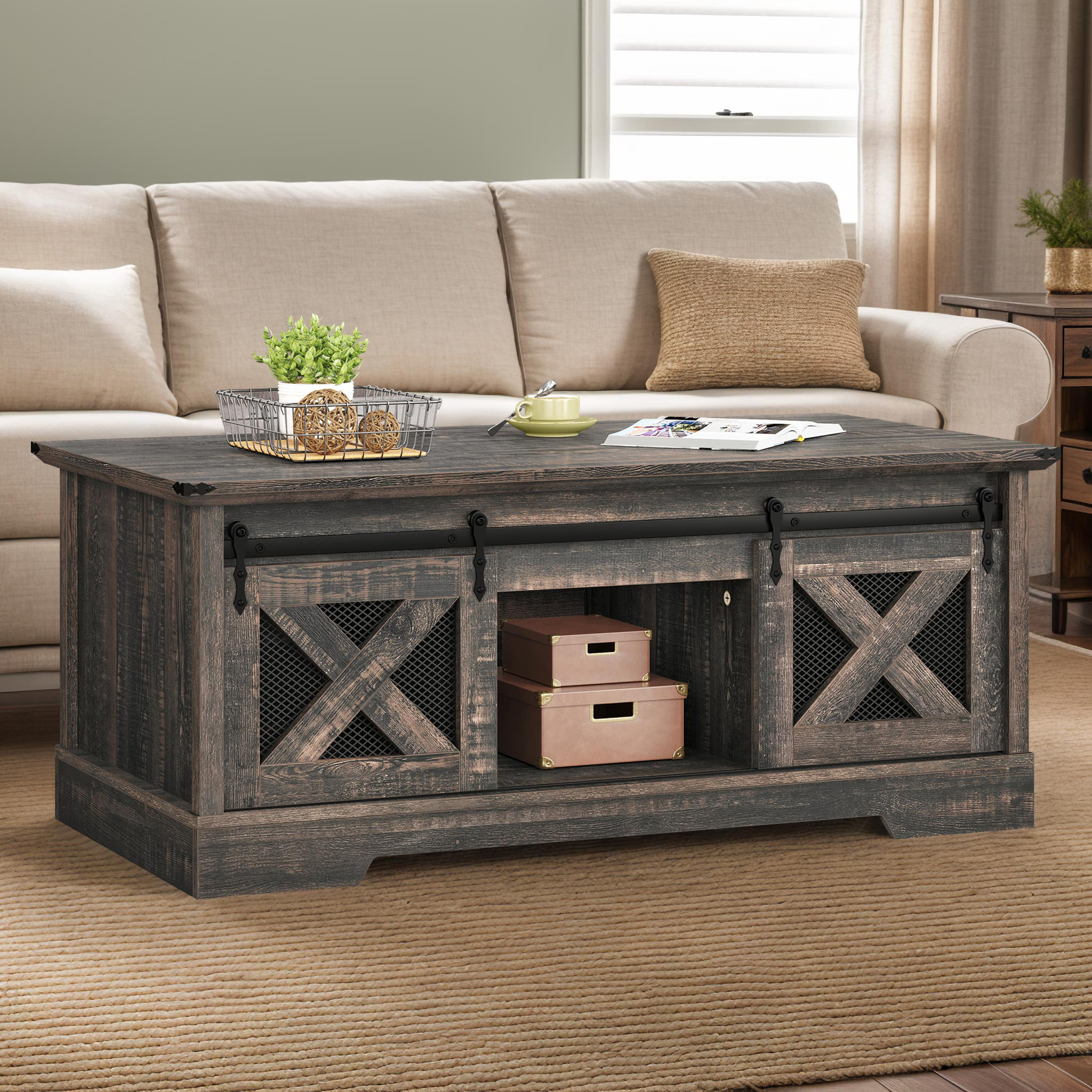 Laurel Foundry Modern Farmhouse Micaela Farmhouse Lift Top Coffee Table ...