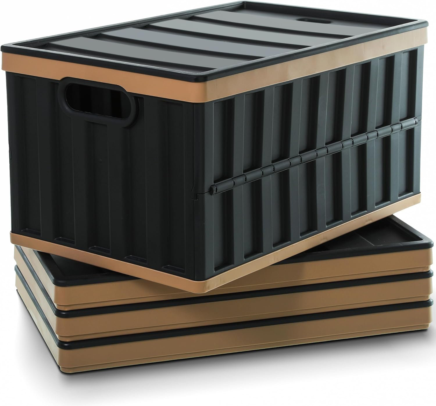 Rebrilliant 64L Collapsible Storage Bins with Lids Plastic Storage ...