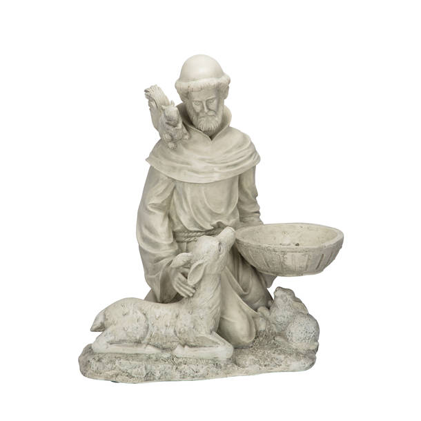 Toscano Garden Statues Outdoor Design Toscano St. Francis Bird Bath ...