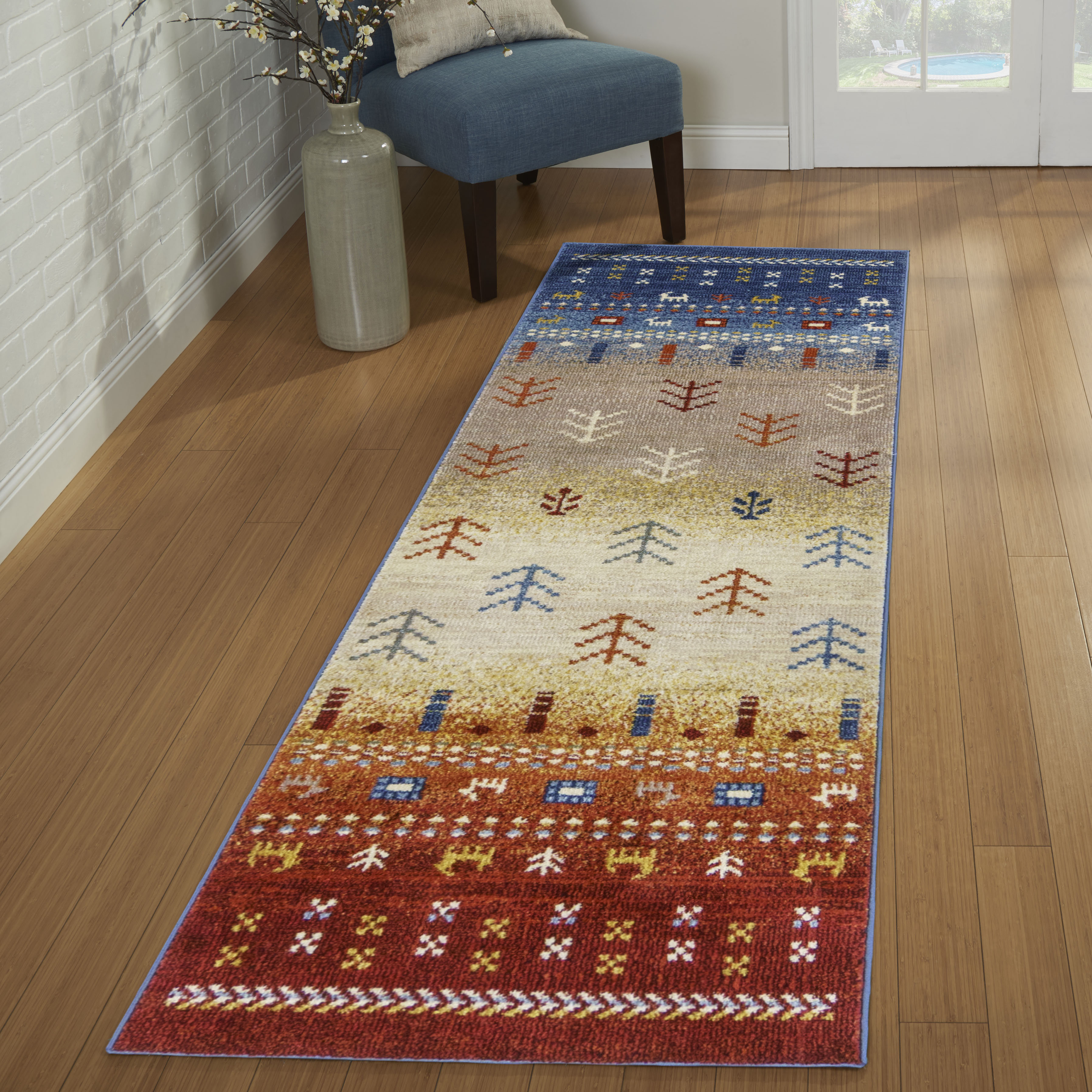 Gertmenian Moroccan Multi-Colored Area Rug | Wayfair