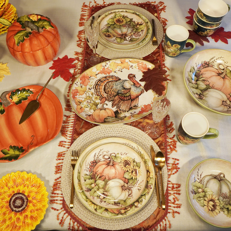 Certified International Autumn Breeze 16pc Dinnerware Set & Reviews ...
