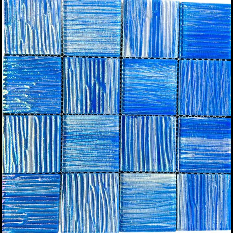 Tilesanddeco Sapphire Electric Blue 3x3 Glass Tile | Wayfair