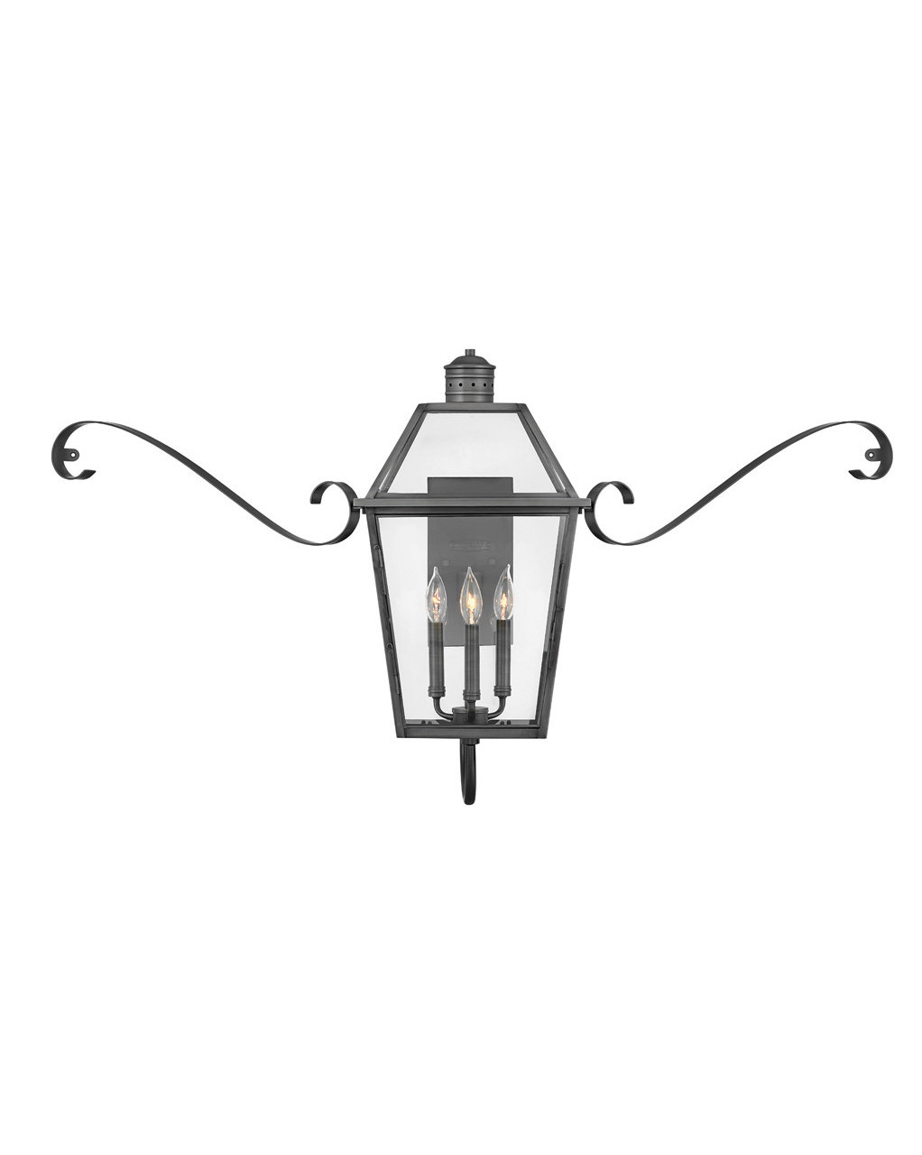 Hinkley Nouvvelle Outdoor Wall Mount Lantern with Scroll | Wayfair