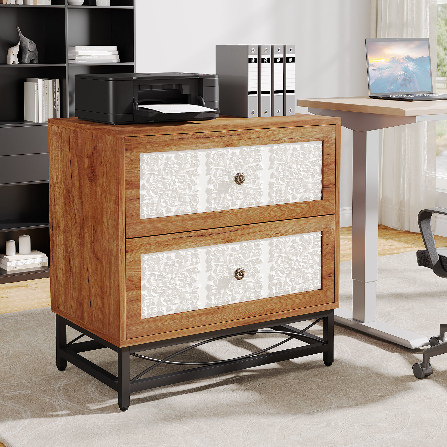 Millwood Pines Emden 2-Drawer File Cabinet | Wayfair