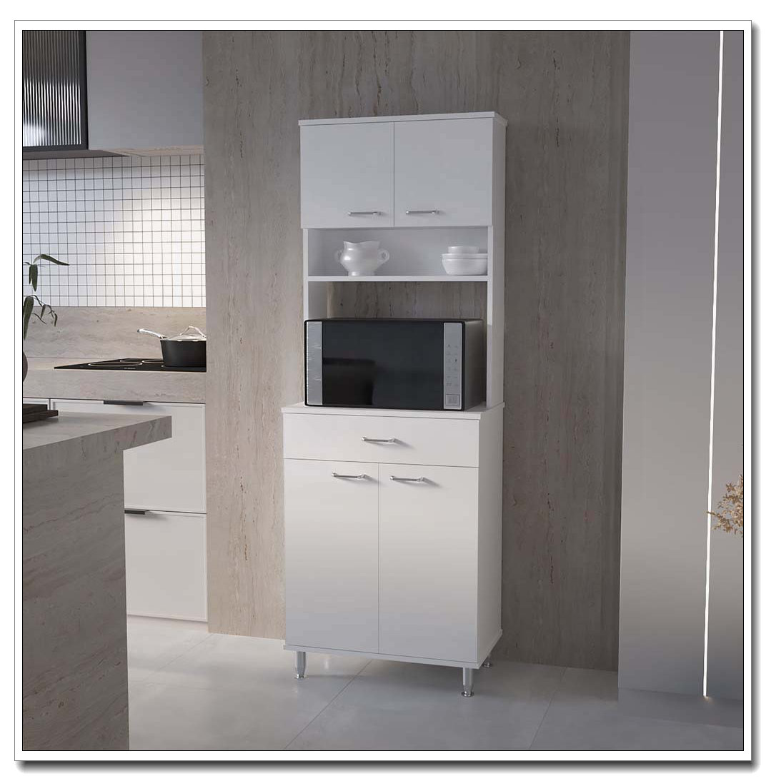 17 Stories Santa Maria 1-Drawer 1-Shelf Area Pantry with Adjustable ...