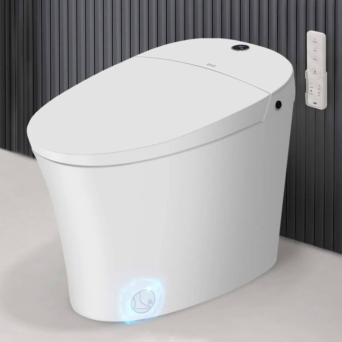 EPLO Smart Bidet Toilet Built in Tank, Dual-Flush Elongated Toilet ...