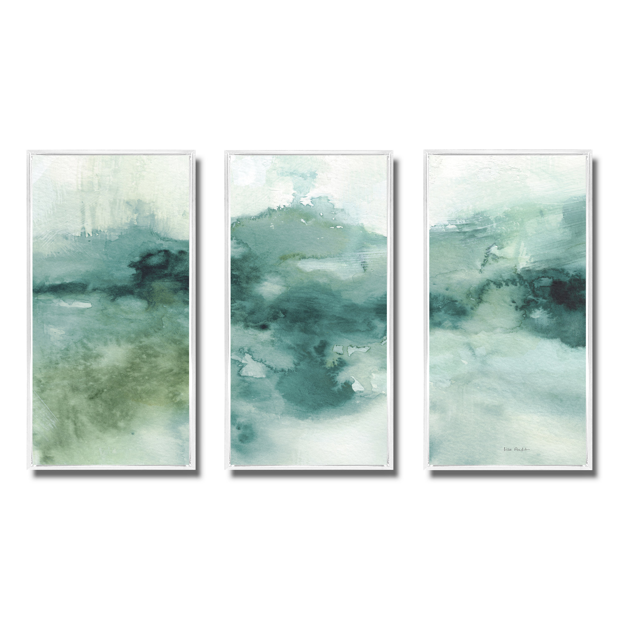 Design Art Lost Into The Blue - Nautical & Coastal Framed Canvas Wall ...