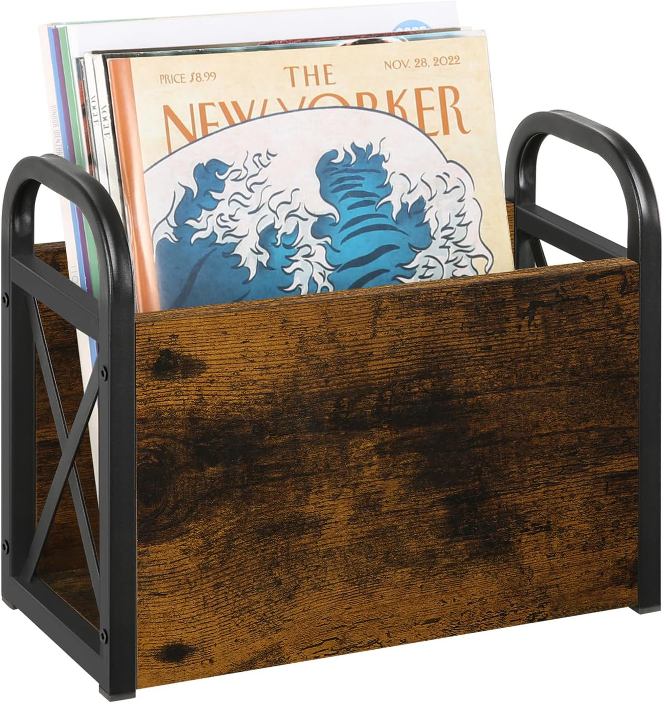 Gracie Oaks Magazine Holder, Magazine Rack Floor, Magazine Storage ...