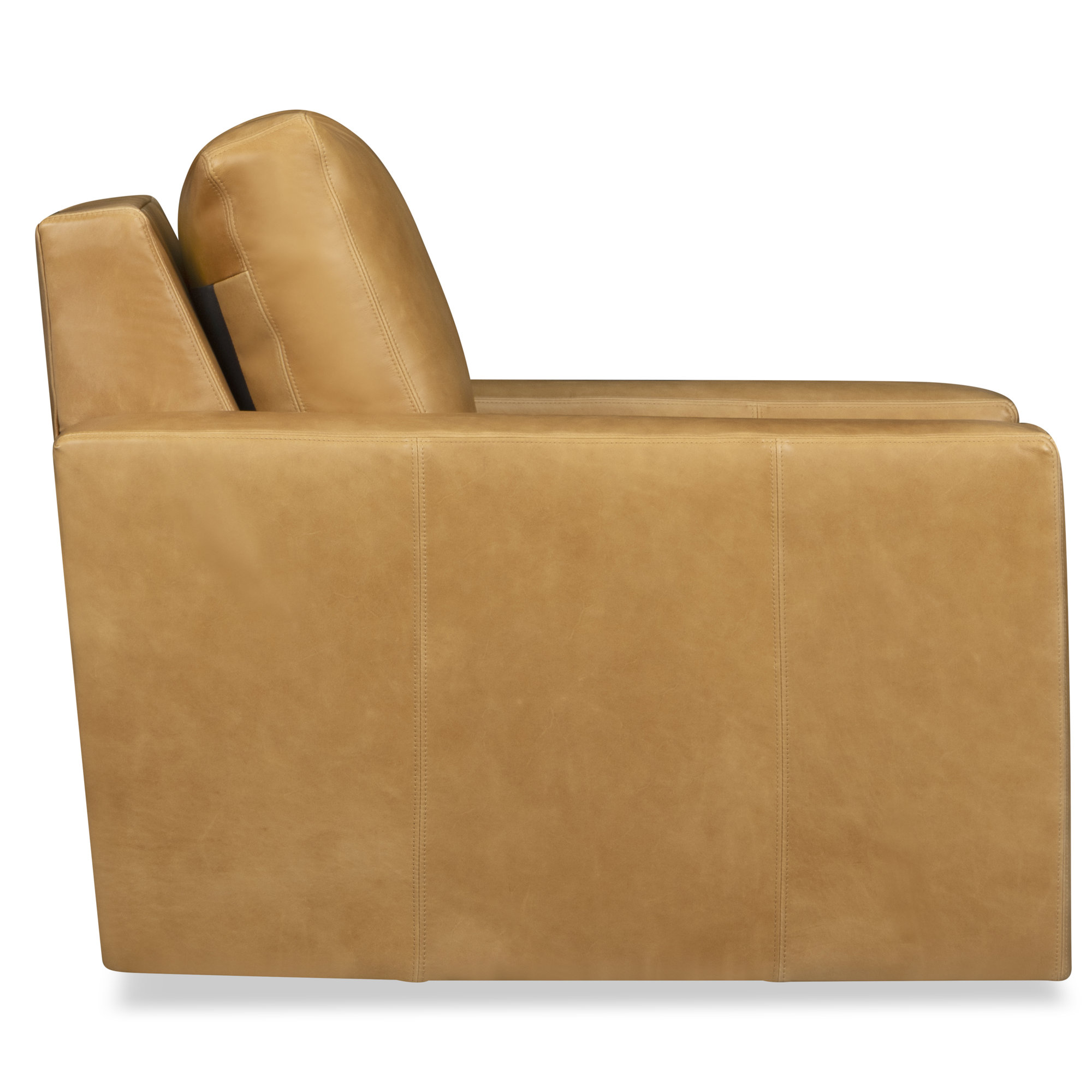 Joss & Main Jonie Genuine Leather Swivel Chair | Joss & Main