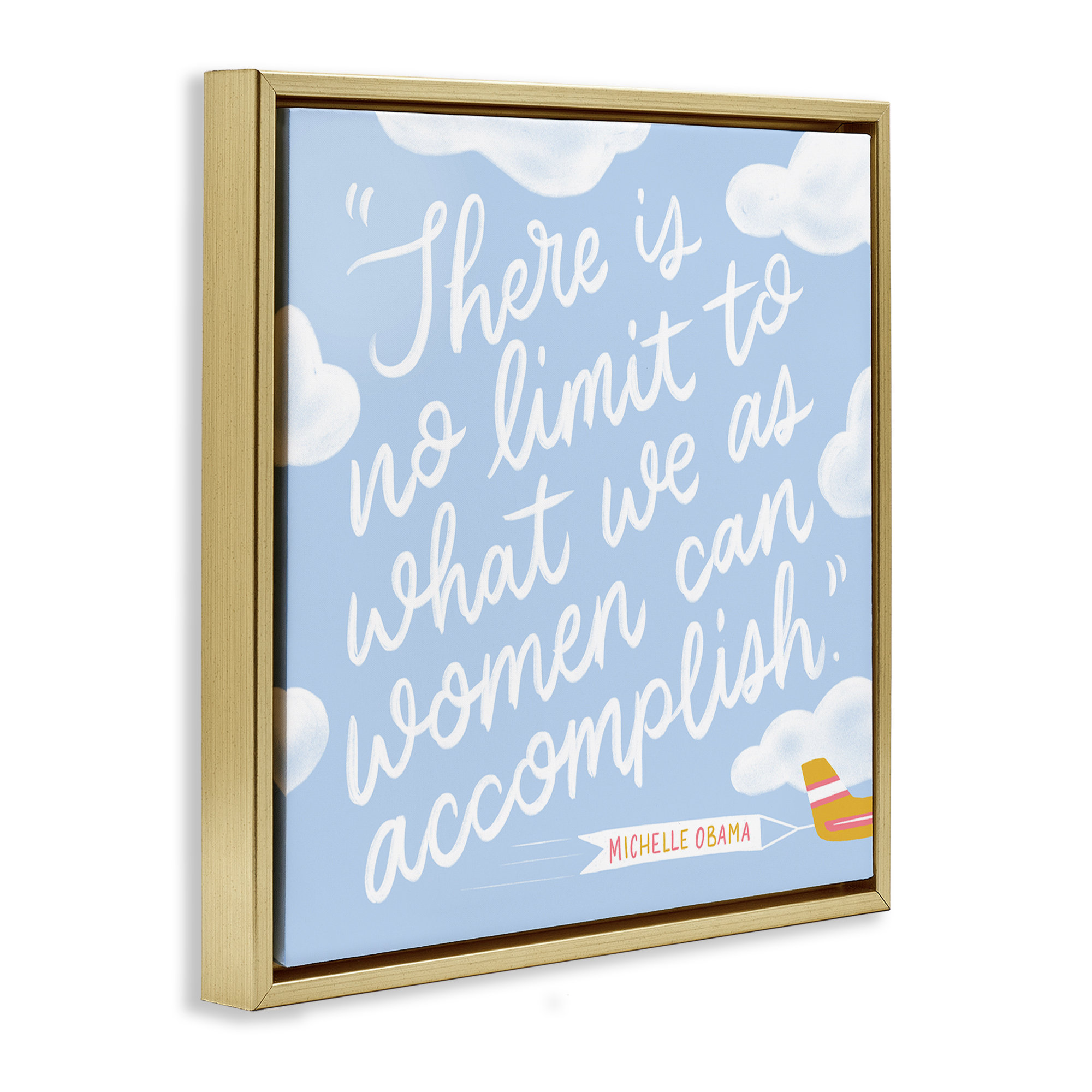 Trinx Women Accomplishment Quote Framed Floater Canvas Wall Art by ...