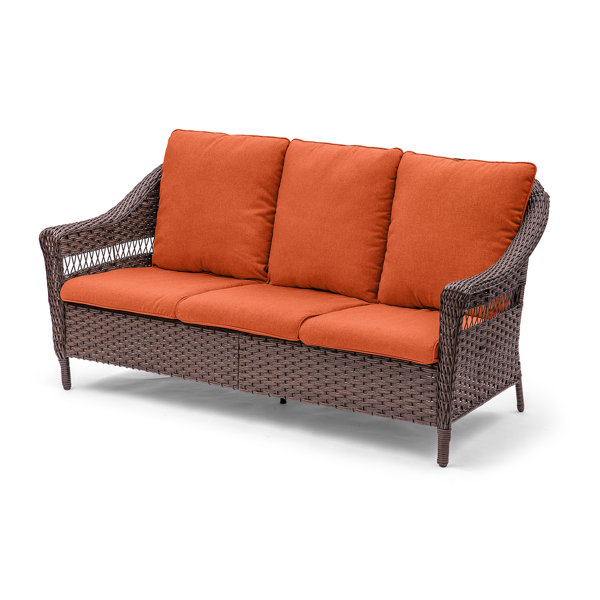Buenhomino Outdoor 3-Seater Patio Wicker Sofa | Wayfair