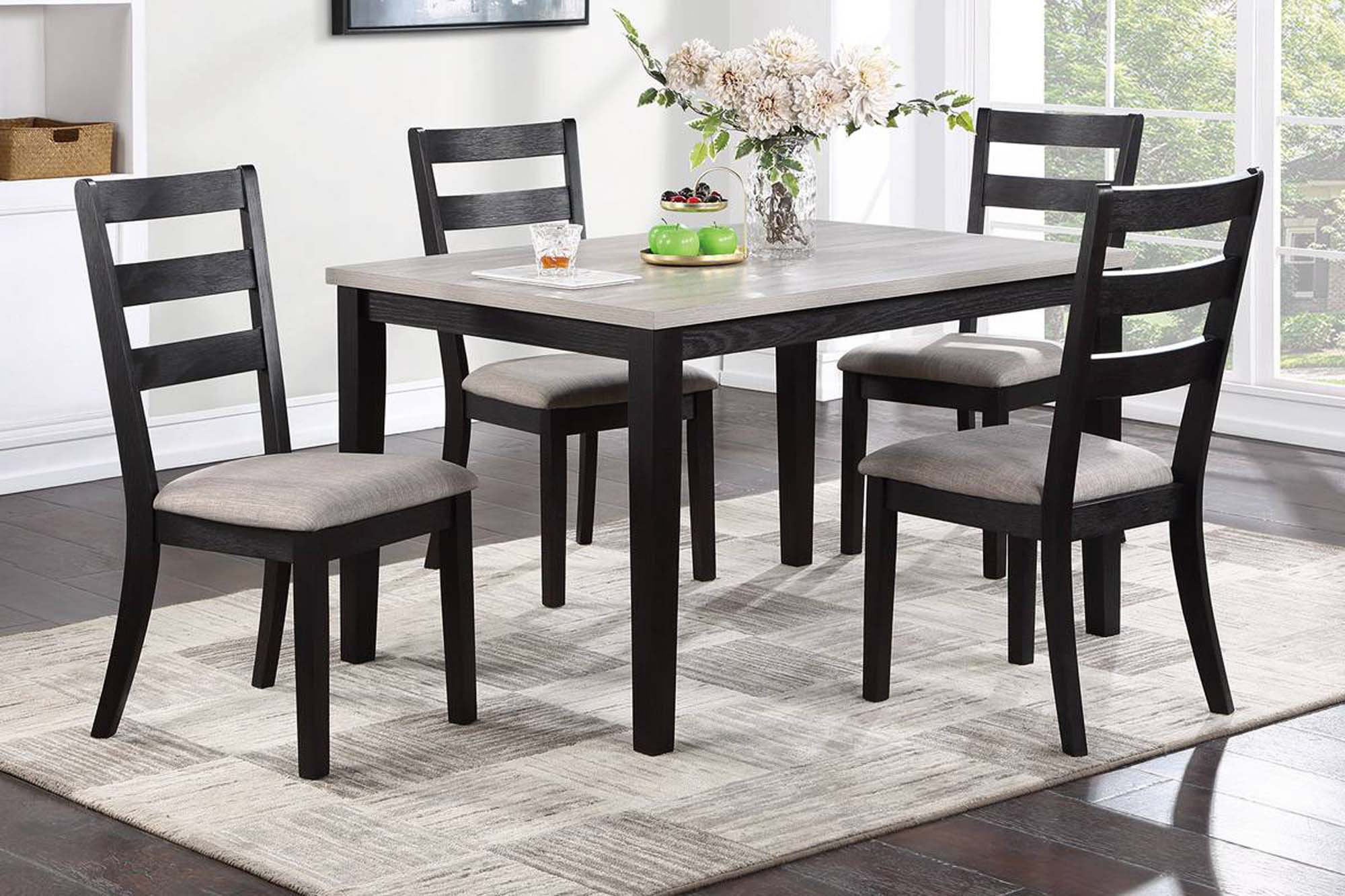 Lark Manor™ 5Pc Dining Set Kitchen Dinette Wooden Top Table | Wayfair