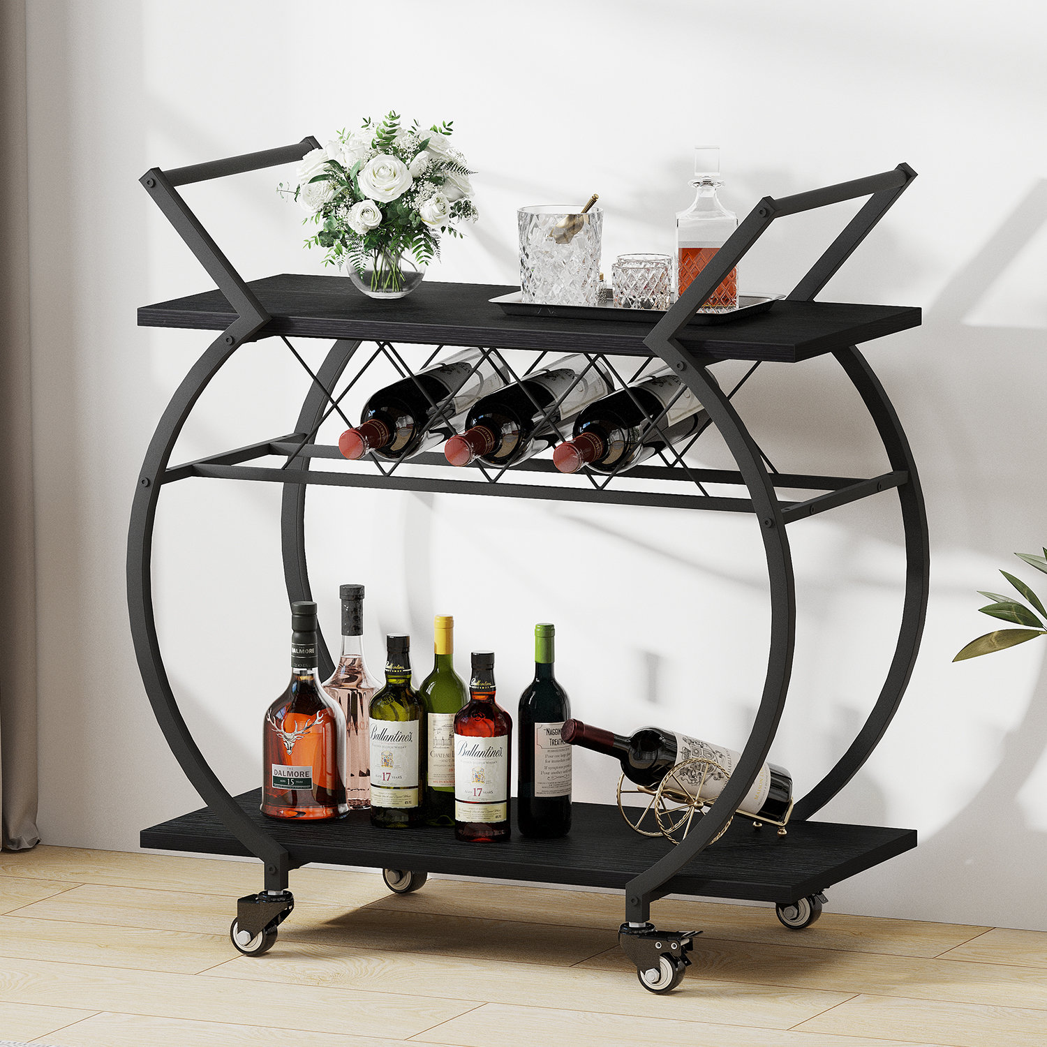 17 Stories Marissa Bar Cart & Reviews | Wayfair