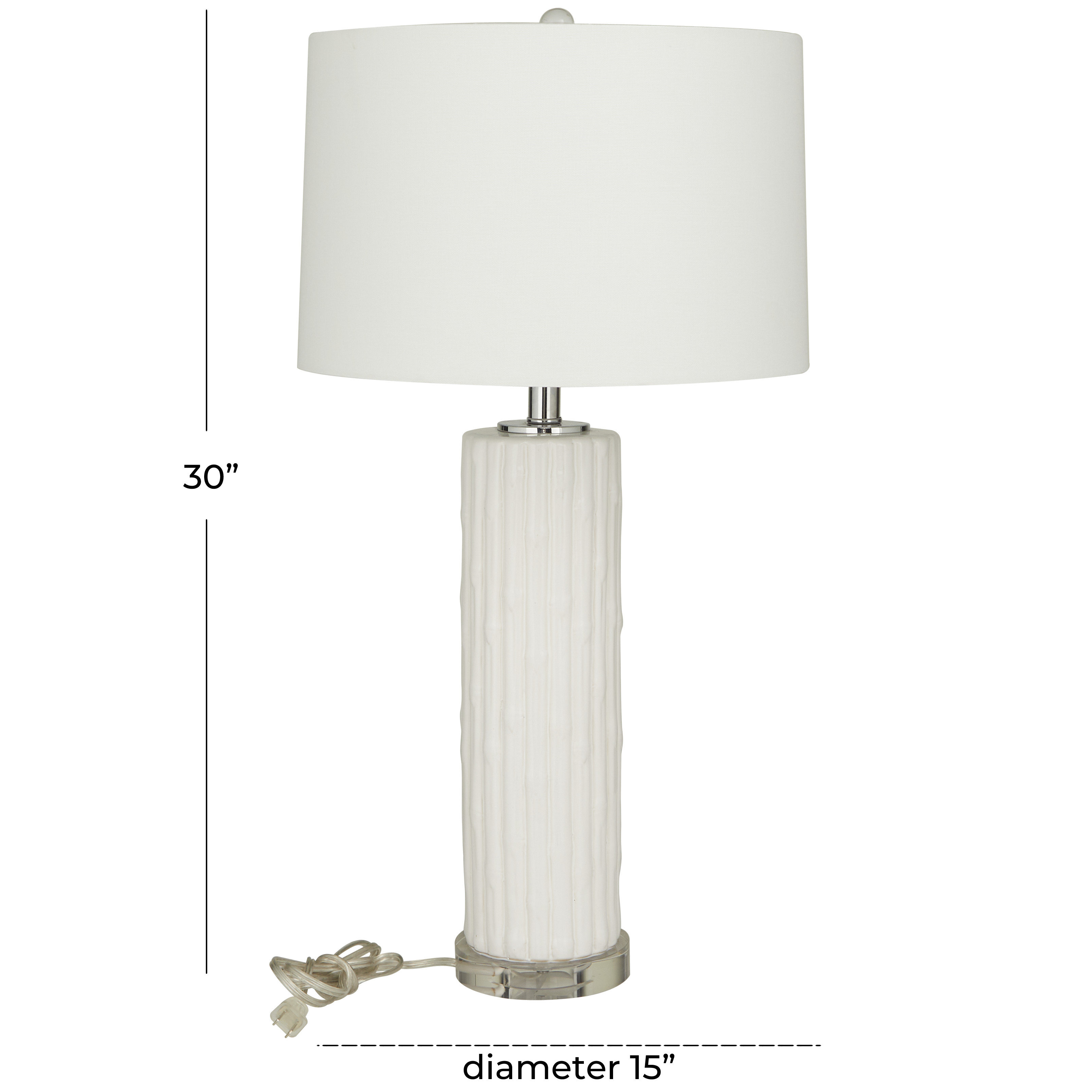 Latitude Run® White Table Lamp & Reviews | Wayfair