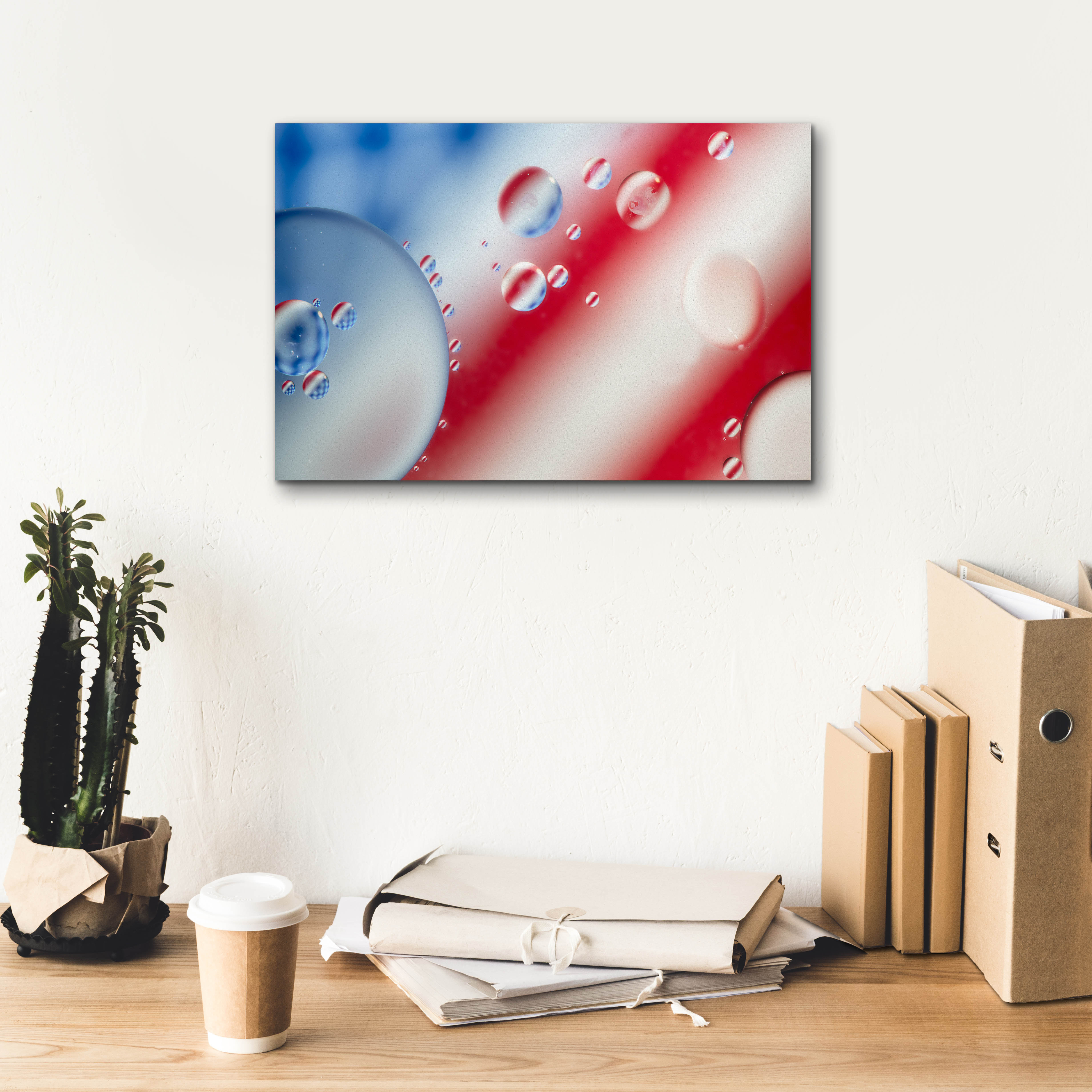 Ebern Designs 'Oil And Water 07' by Gordon Semmens Canvas Wall Art ...