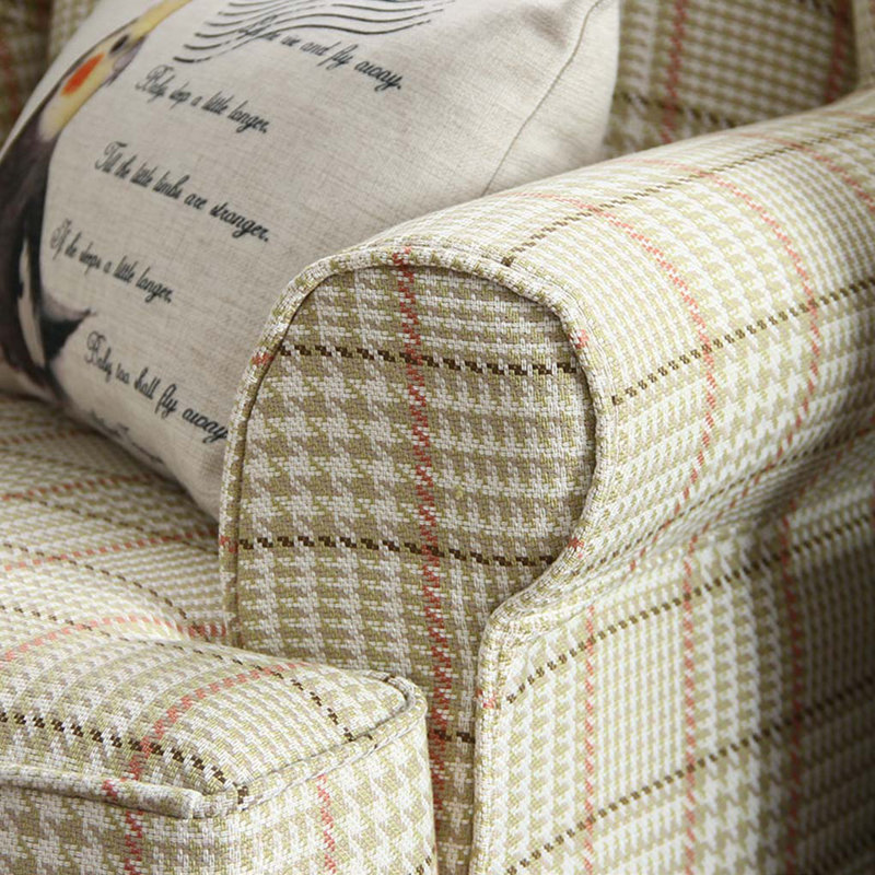 Axis Living Rustic Fabric High Back Single Chair | Wayfair