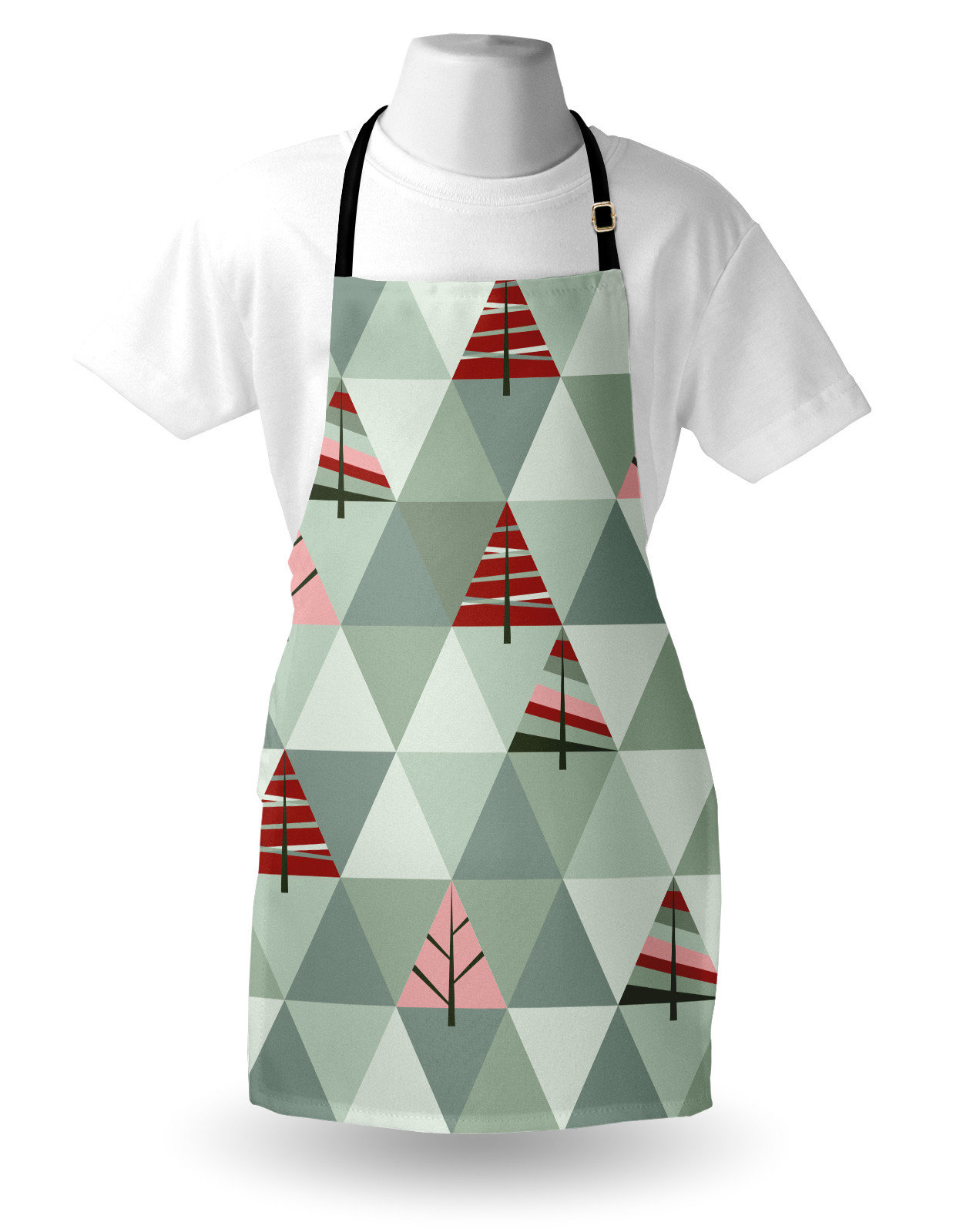East Urban Home Tree Apron Unisex, Illustration of Triangles, Adult ...