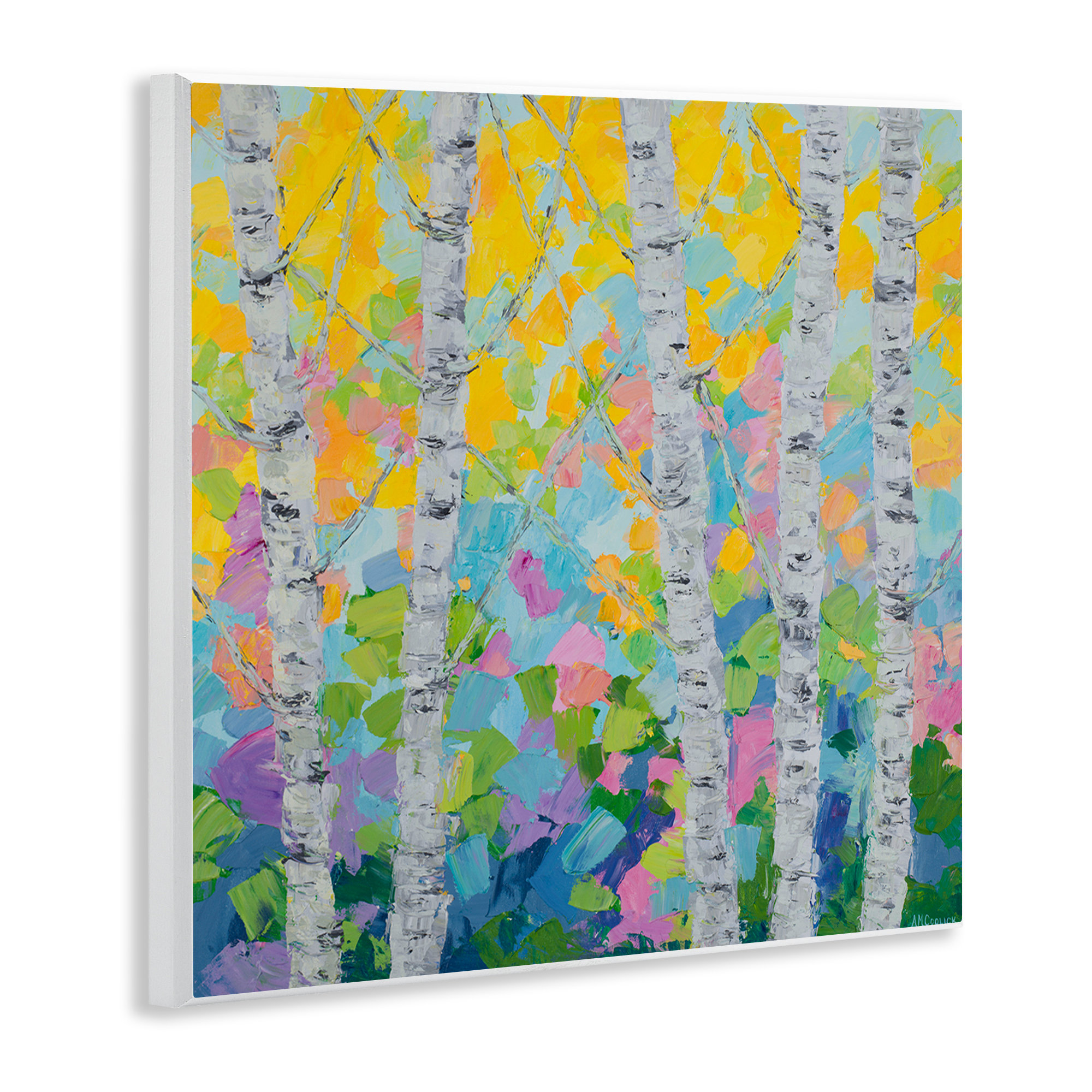 Dakota Fields Dancing Birch Tree Forest Wall Plaque Art by Ann Marie ...