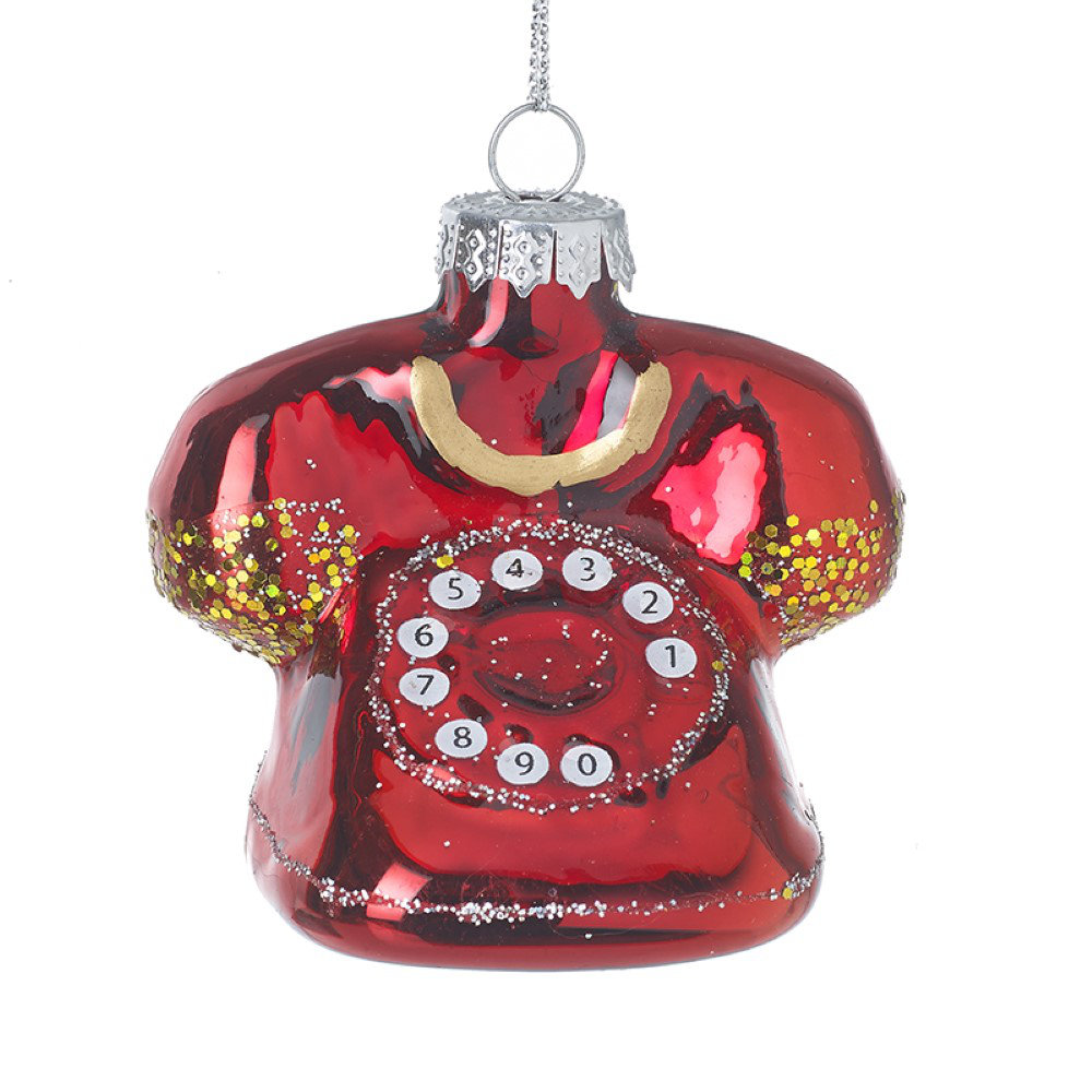 The Seasonal Aisle Telephone Holiday Shaped Ornament | Wayfair.co.uk