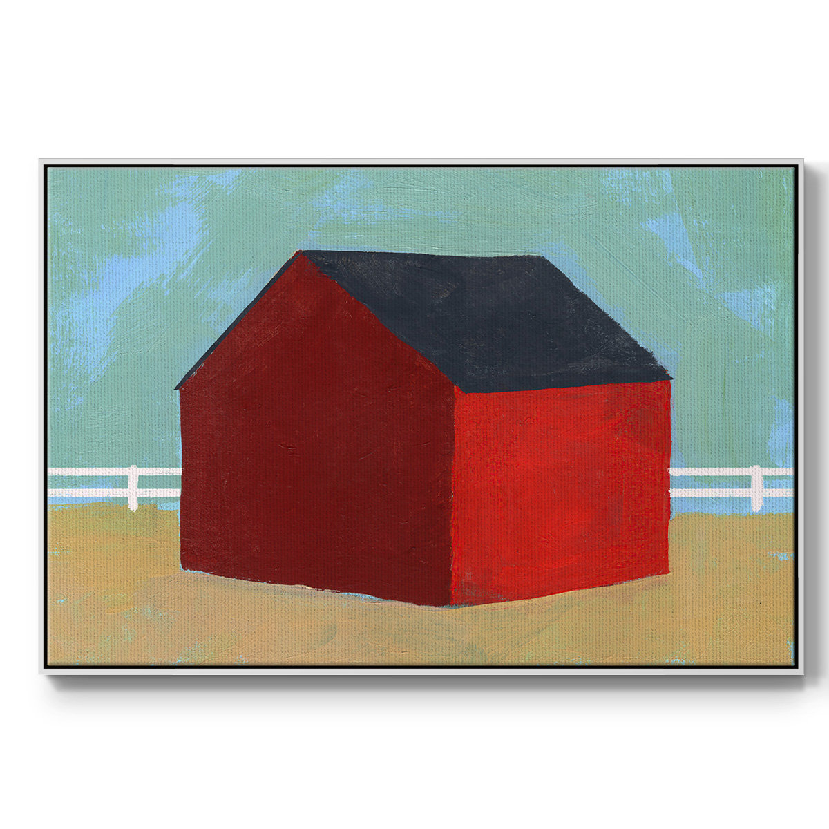 Wexford Home Big Red One IV Framed On Canvas Painting | Wayfair