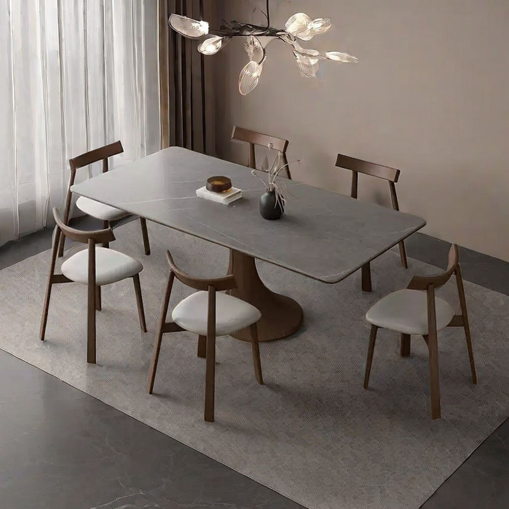 LABAORRY Italian style rectangular family dining table set | Wayfair