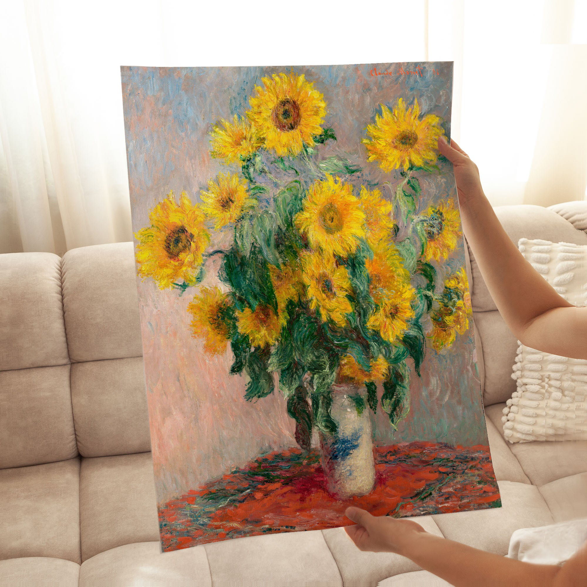Vault W Artwork Floral Claude Monet - Bouquet of Sunflowers Classical ...