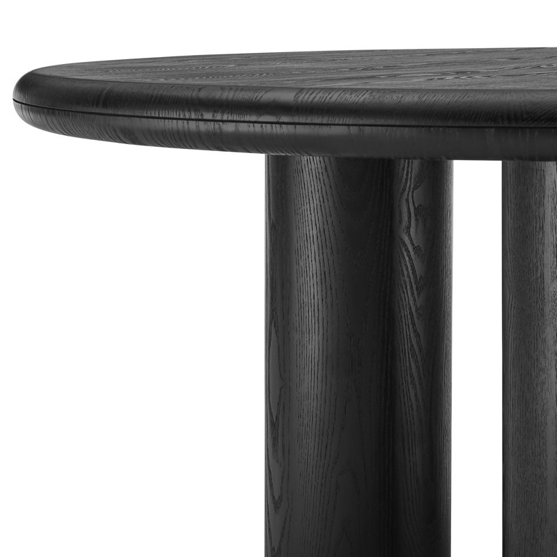 AllModern Hadi 53" Round Table In Black | Wayfair