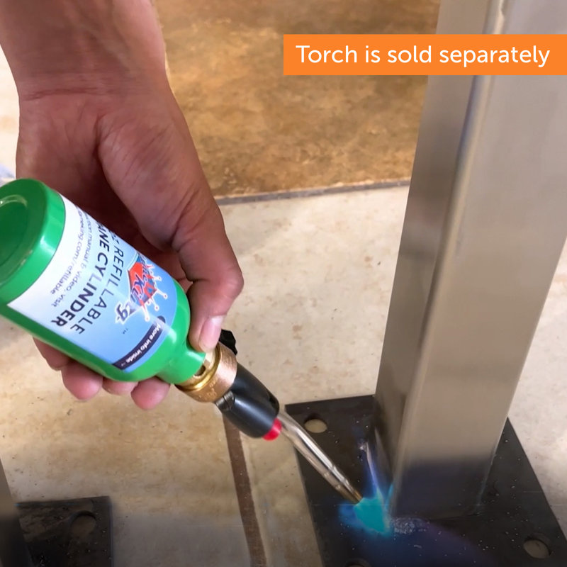 Flame King 1/4LB Refillable Empty Propane Tank for Small Propane Lamps ...